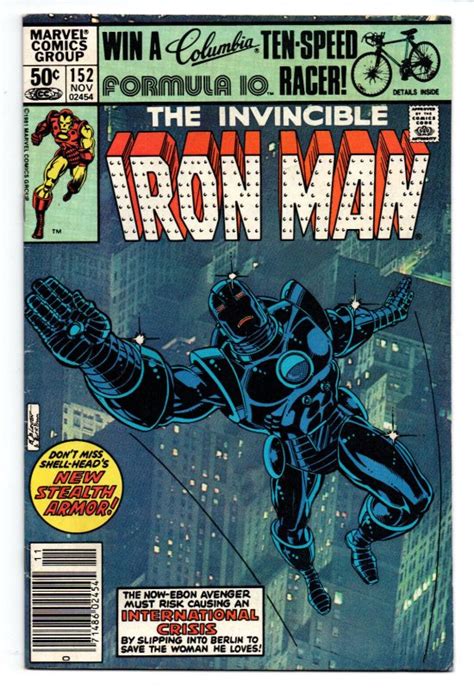 Invincible Iron Man 152 Newsstand 1st Stealth Armor 1981 Vf Nm