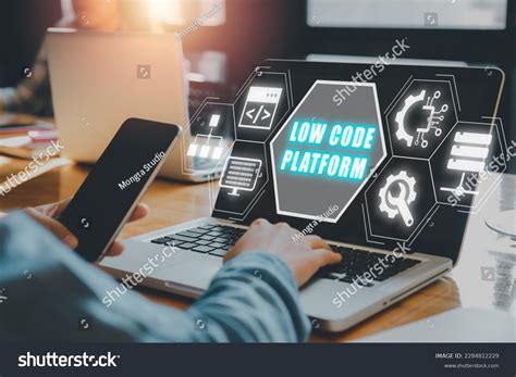 Low Code Software Development Platform Technology Concept Images Stock Photos Vectors