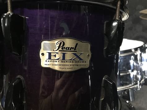 4pc Pearl Elx Export Series Drum Set Purple To Black Fade Reverb