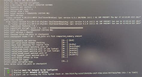 F2fs Partition Is Fscked On Every Boot Kernel And Hardware Arch