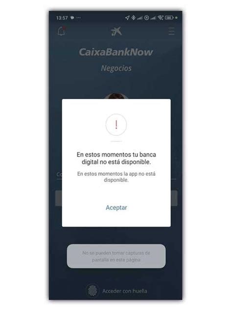 Por qué no puedo entrar a la app de CaixaBank