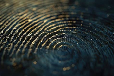 A Detailed View Of A Fingerprint On A Surface Can Be Used For Forensic