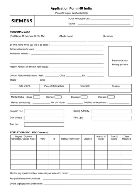Common Application Form Caf Gen 0408 Employee Benefits Employment