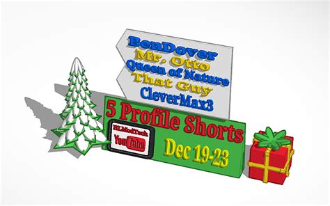 3d Design Profiile Shorts Dec 19 23 Tinkercad