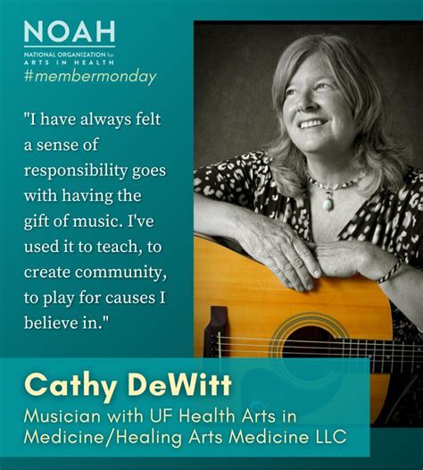 Noah National Organization For Arts In Health On Linkedin Musician And Noah Member Cathy Dewitt