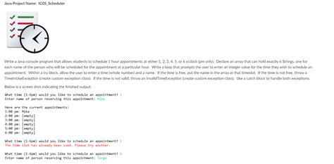 solved java project name 1c05 scheduler write a java