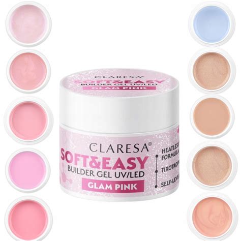 CLARESA ŻEL Do Paznokci BUDUJĄCY SOFT EASY BUILDER GEL G WYBÓR KOLORU Allegro pl
