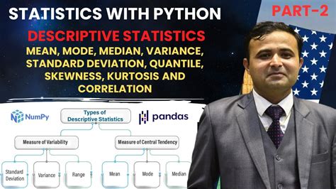 Python Descriptive Statistics Mean Mode Median Variance Sd