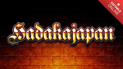 Hadakajapan Style Quest Text Effect Generator