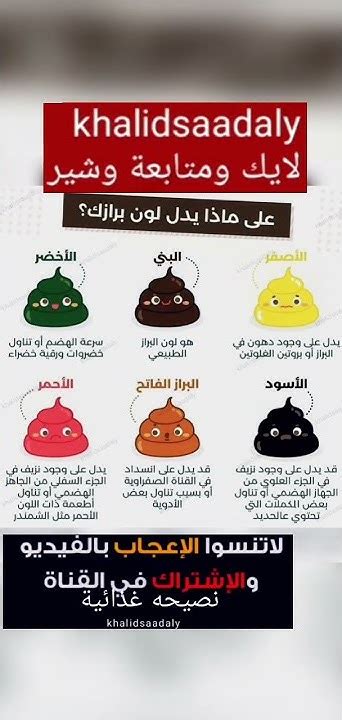 لون البراز دليل علي صحتك Youtube