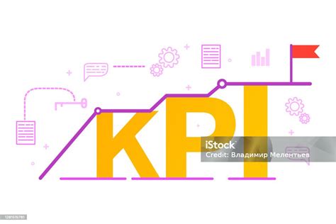 핵심 성과 지표 비즈니스 개념 회사의 업무 개선 성공을 위해 노력합니다 통계 지표 Kpi 레터링 타이포그래피 비즈니스 전략에 대한 스톡 벡터 아트 및 기타 이미지 Istock