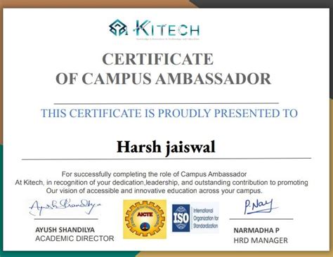 harsh jaiswal on linkedin campusambassador leadership