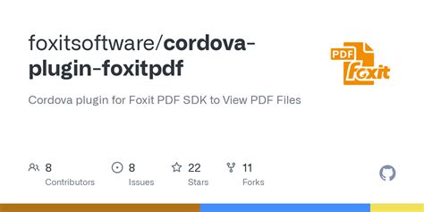 github foxitsoftware cordova plugin foxitpdf cordova plugin for