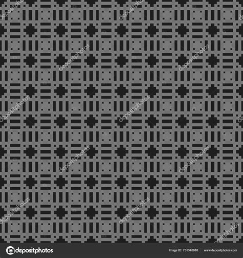 Abstract Black White Ornamental Pattern Vector Illustration — Stock