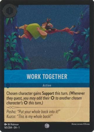 Work Together The First Chapter Foil Lorcana TrollAndToad