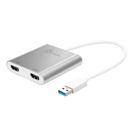 J Create USB To Dual HDMI Multi Monitor Adapter JUA Mwave