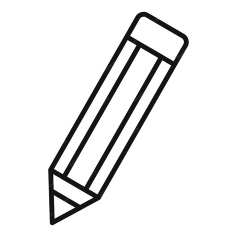 Premium Vector Pencil Icon Outline Vector Computer Interface Smile Pc