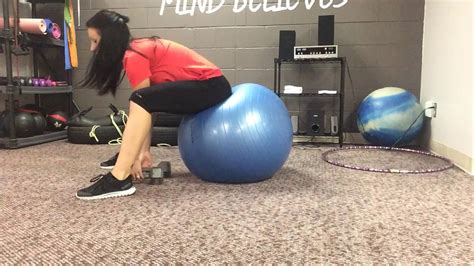 Stability Ball Chest Press Youtube