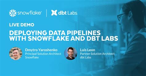 deploying data pipelines with snowflake and dbt labs 📅 march 12