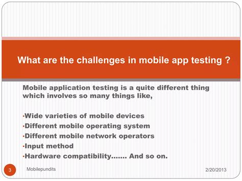 Introduction To Mobile Application Testing Pptx Computer Software And Applications Computing
