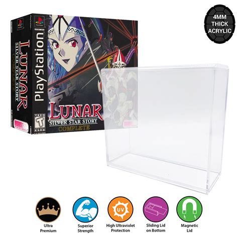 Acrylic Hard Case For Ps1 Lunar 1 Silver Star Story Se Video Game Box