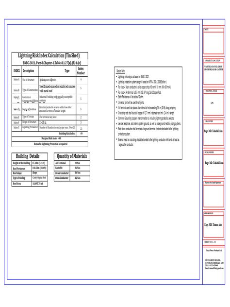 Lightning Protection System Lps Conventional Type Wbd Pdf Materials Electricity