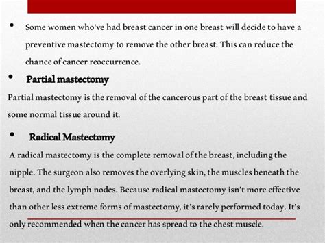 Mastectomy