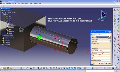 Tutorial Using Simulation Fem Analysis In Catia V5 Grabcad Tutorials