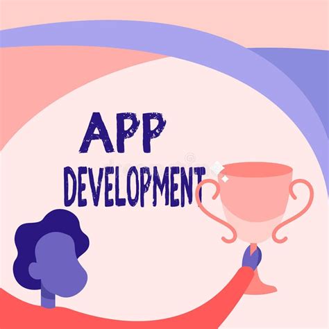 Conceptual Display App Development Word Written On Producing Computer Software With A