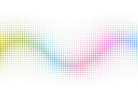 虹のハーフトーンドットの背景 無料のベクター