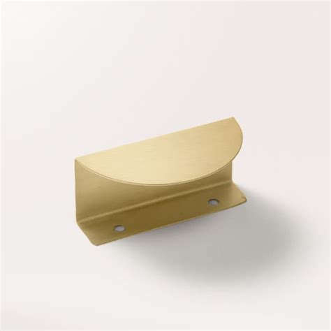 Hjördis 80 Brushed Gold Knobs In Aluminium