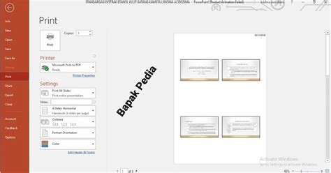 Cara Print Power Point PPT Menjadi 4 Dan 6 Slide TUTOR TEKNO