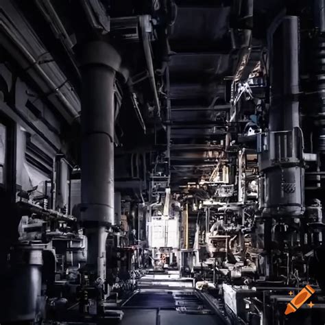 Side View Of A Working Chp Plant