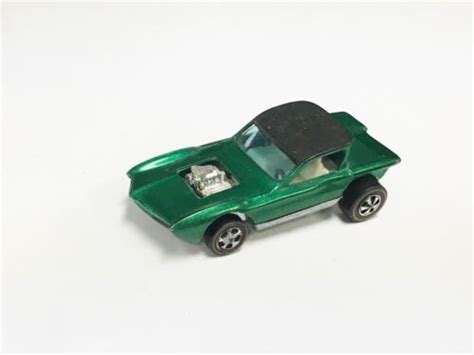 hot wheels red line python hk green w white interior beautiful c9