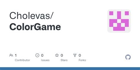 GitHub Cholevas ColorGame
