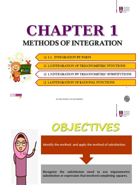 Chapter 1 13 Integration Of Trigonometric Substitutions Pdf