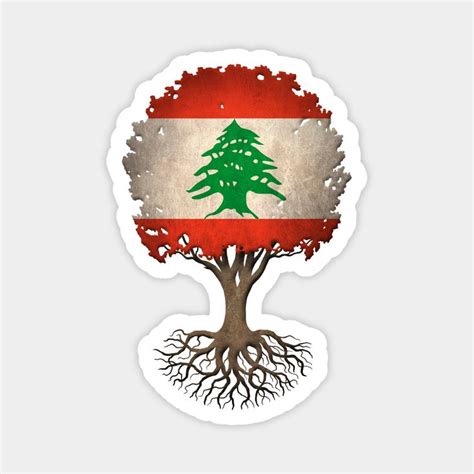 Tree Of Life With Lebanese Flag By Jeffbartels