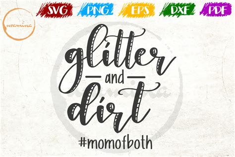 Glitter And Dir Momofboth Graphic By Uramina · Creative Fabrica
