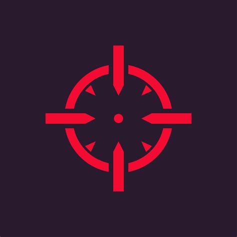Crosshair Vector Icon 14337216 Vector Art At Vecteezy
