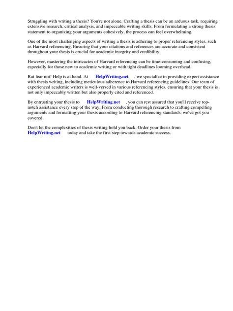 Harvard Referencing Tool Thesis Pdf