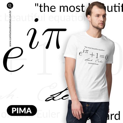 T Shirt Pima Identidade De Euler 1 Pima Unissex R18990 Em