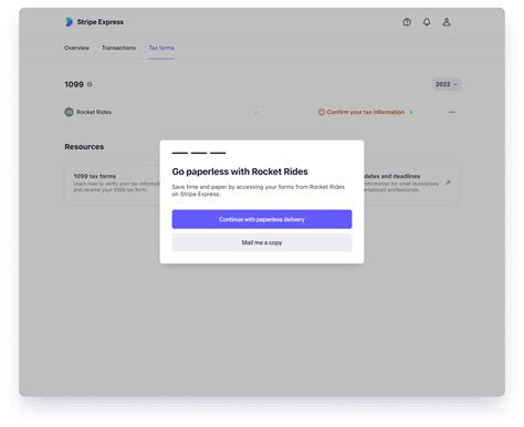 1099 Tax Reporting Express Dashboard Walkthrough Stripe Documentation
