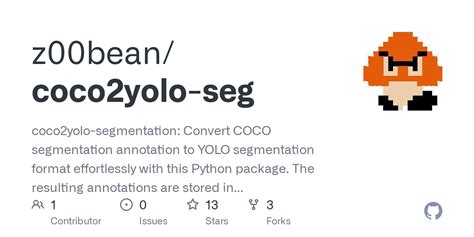 Github Z00beancoco2yolo Seg Coco2yolo Segmentation Convert Coco