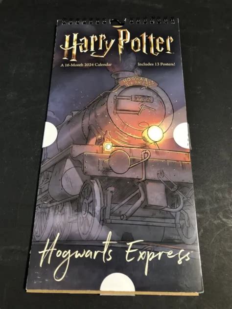 2024 HARRY POTTER Hogwarts Express A16 Month 2024 Wall Calendar 12 X6