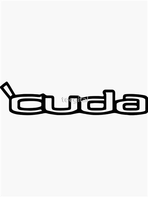Hemi Cuda Sticker For Sale By Teegital Redbubble