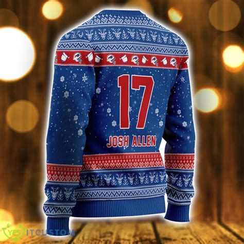 Josh Allen The Winter Soldier Buffalo Bills 17 Nfl Ugly Christmas