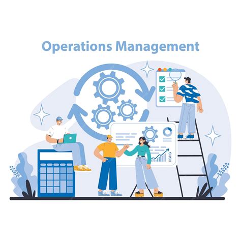 Premium Vector Strategy And Management Concept Teams Enhancing Workflow Optimizing Processes