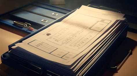A Photo Of A Medical Report File Premium Ai Generated Image