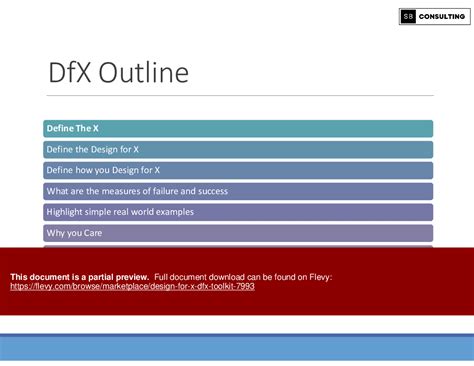 Design For X DfX Toolkit PPT Slide Deck