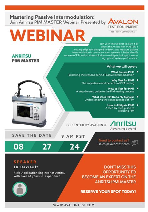 Webinar On Passive Intermodulation By Anritsu Jessica Molina Posted